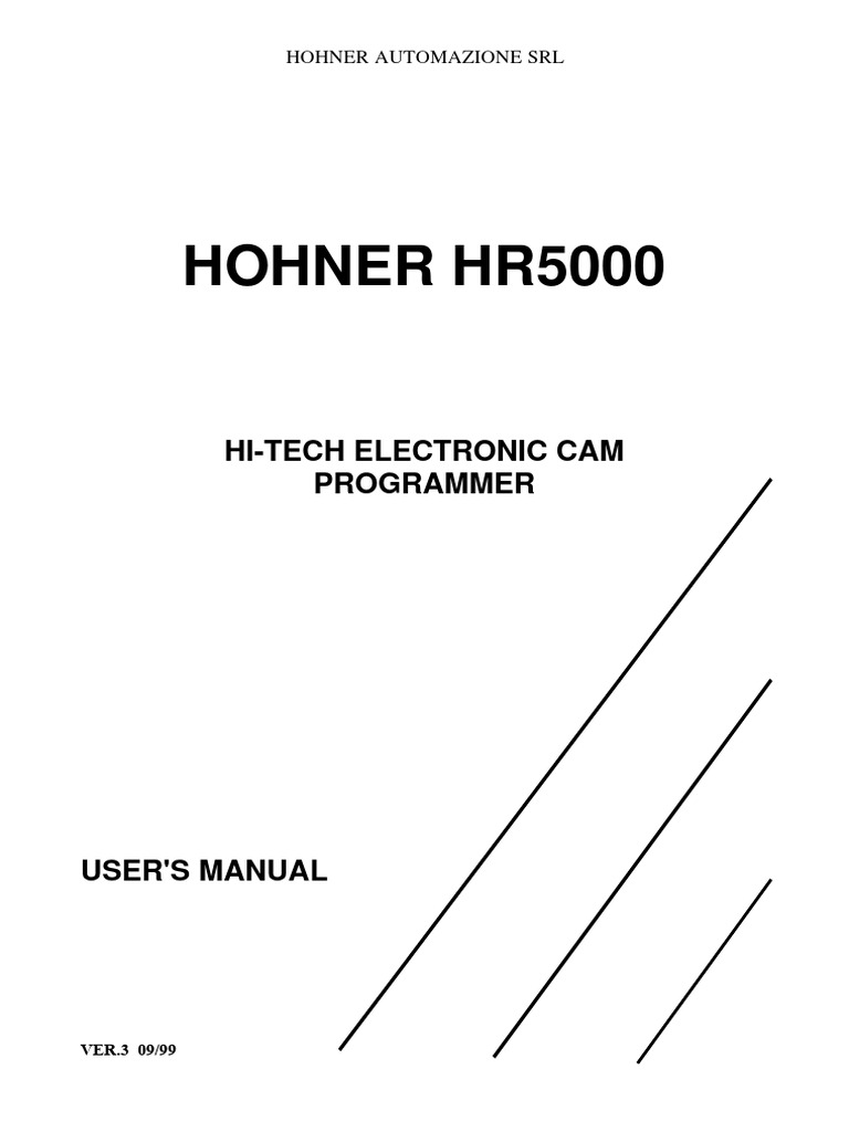HR5000 - Manuale D Uso Ver.3ing | PDF | Menu (Computing) | Cursor (User Interface)