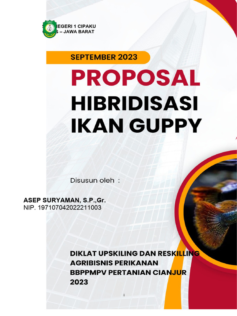 Proposal RTL_HIbridisasi_Ikan Guppy_Asep Suryaman | PDF