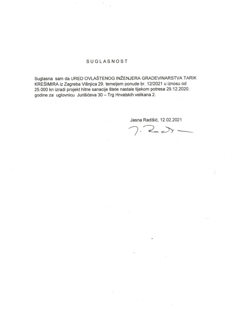 Suglasnost Novi 2 12 2021 | PDF