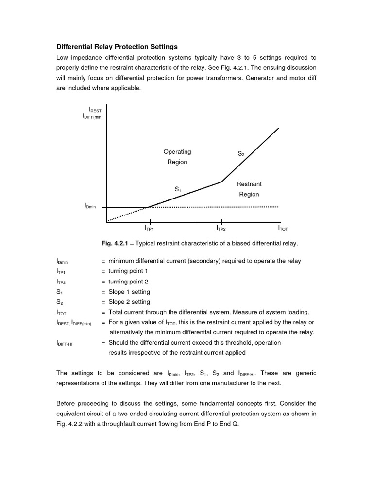 Low Z Differential Relay Protection Settings | PDF | Transformer | Relay Low Z Differential Relay Protection Settings | PDF | Transformer | Relay
