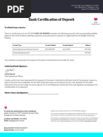 Bank Certificate | PDF
