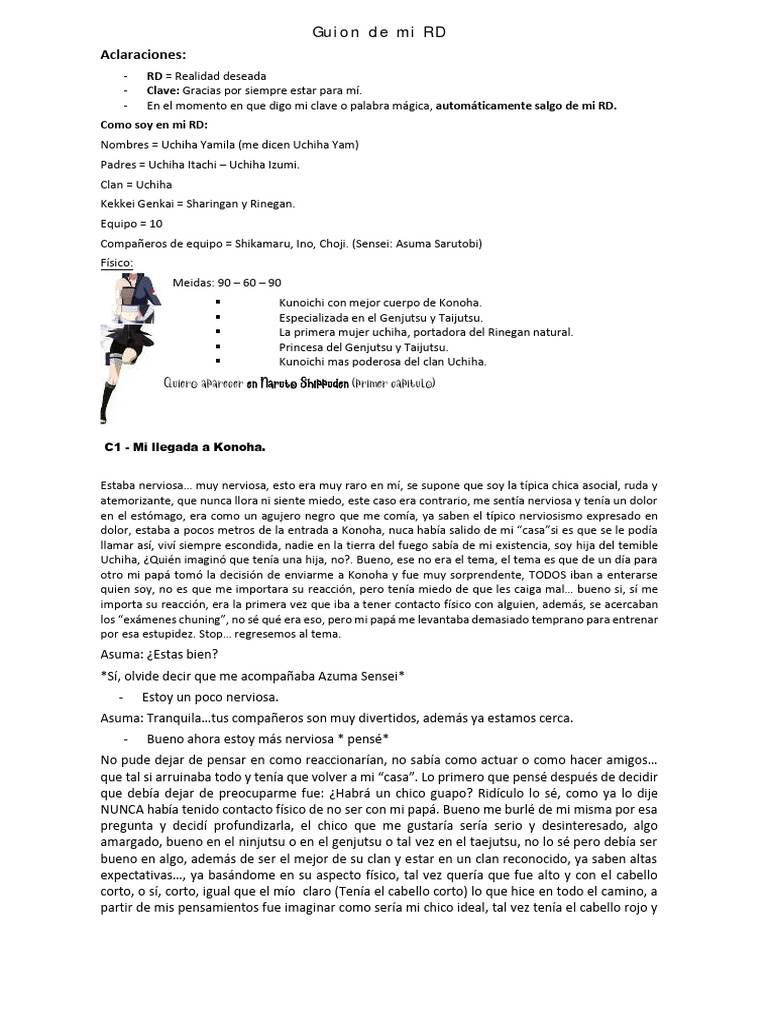 Guion de Mi RD-3 | PDF