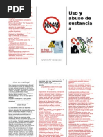 TRiptico de Sustancias Psicoactivas | PDF | Drogas | Drogas Psicoactivas