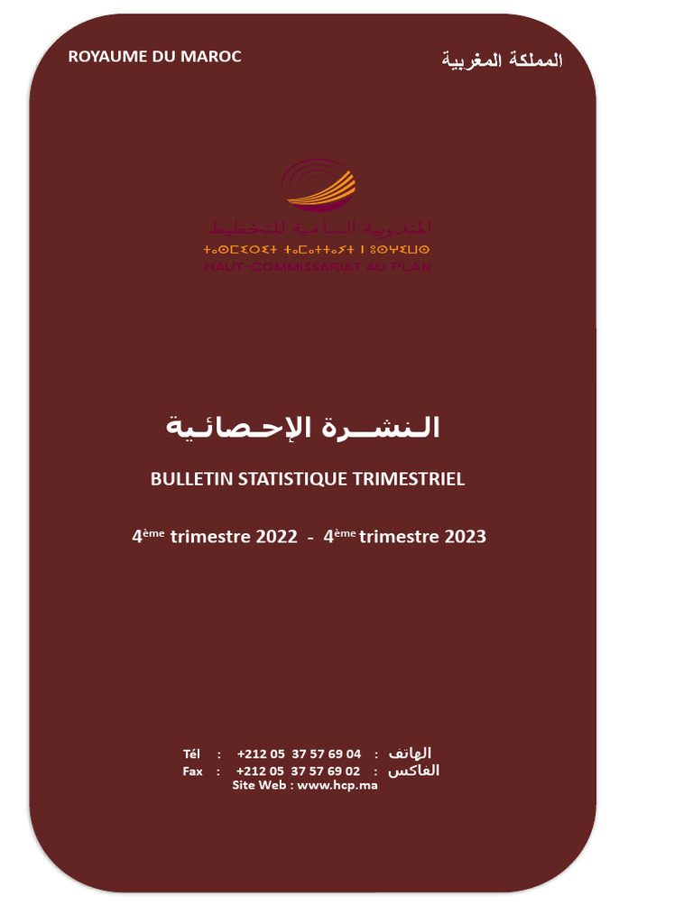 Bulletin Statistique Maroc 2022-2023 | PDF | Économie