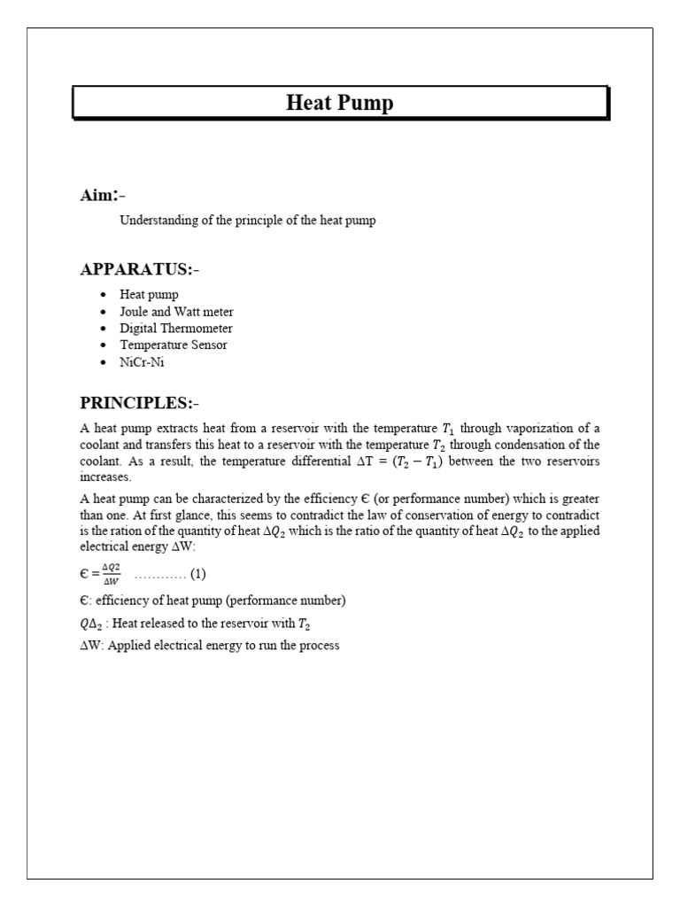Heat Pump | PDF | Heat | Heat Pump