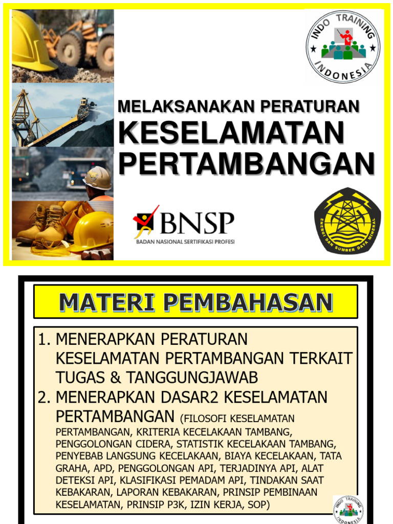 Peraturan K3 Pertambangan | PDF | Griya & Taman