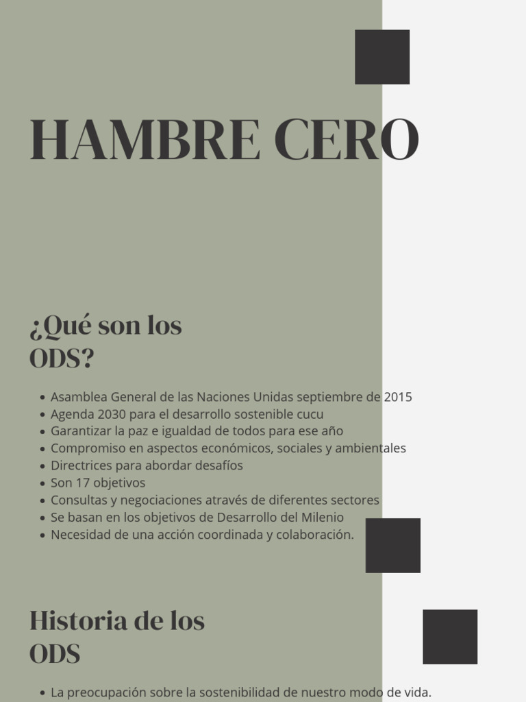 Hambre Cero Pdf Hambre Sustentabilidad