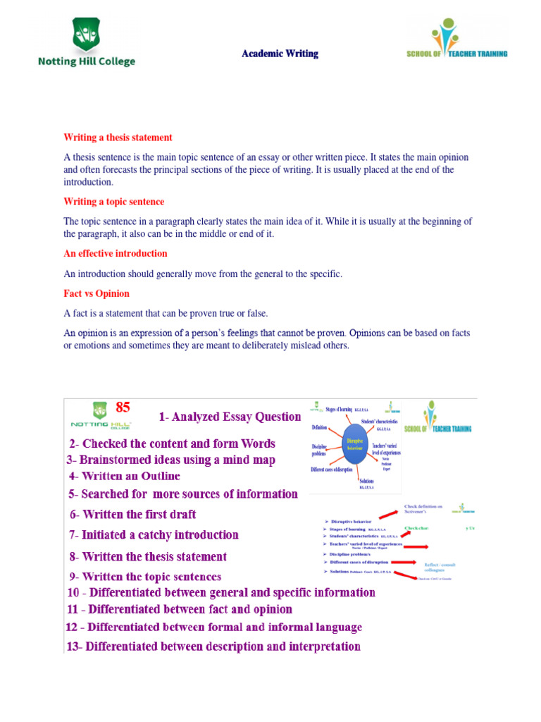 Academic Writing Handout 2 | PDF | Career & Growth
