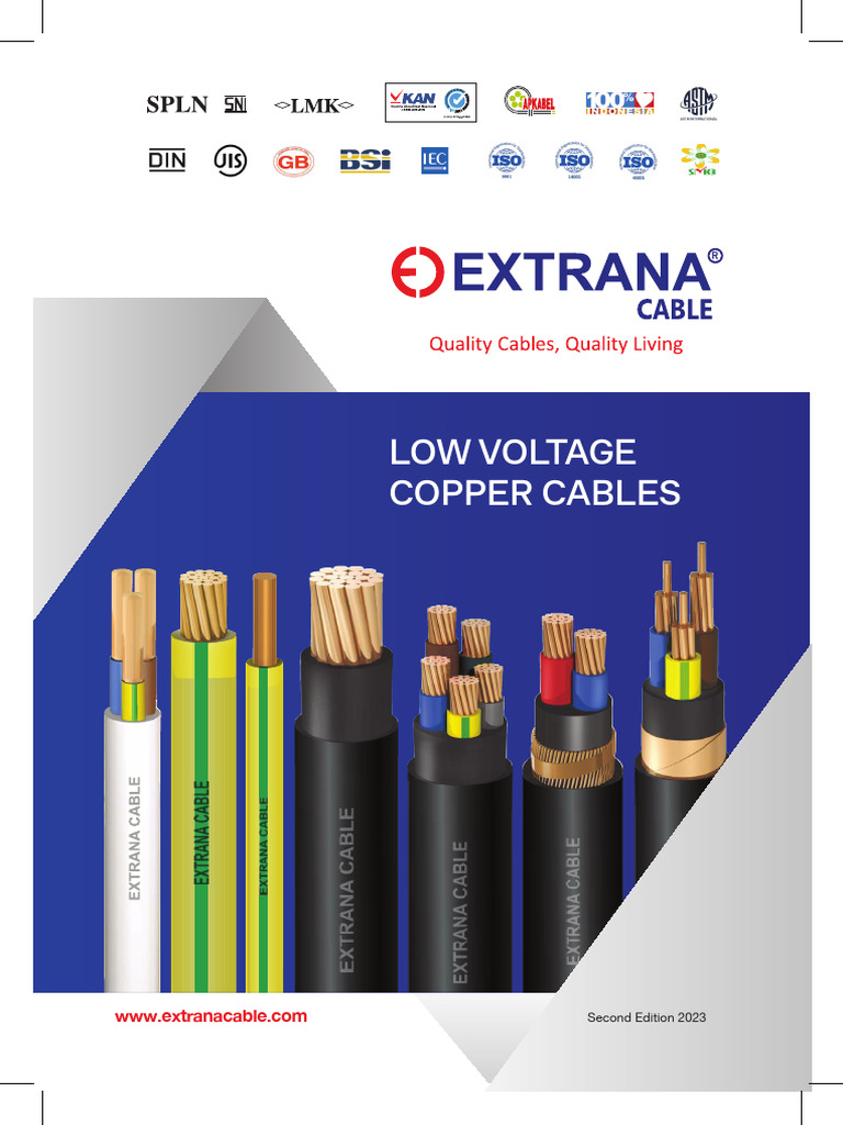 FA EXTRANA LV Cables Catalogue (Copper) - 2023 | PDF | Electrical ...
