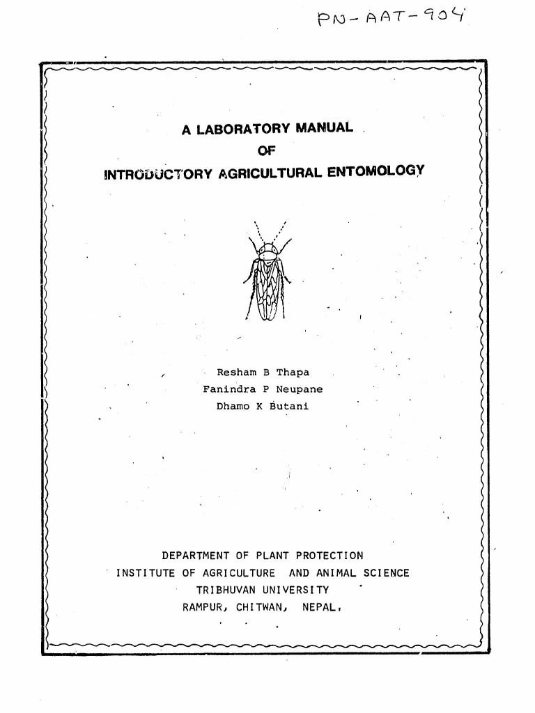 Entomology Handbook | PDF | Insects | Insects And Humans