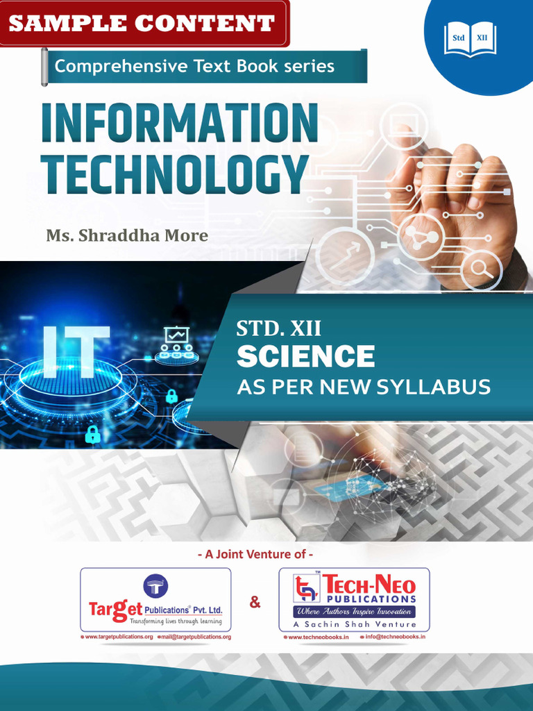 Sample PDF of STD 12 Science Information Technology Sample Content 4339 ...