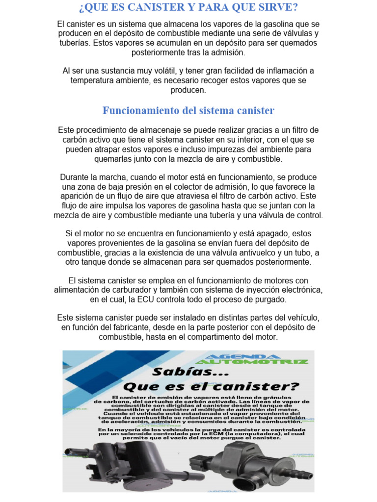 Que Es Canister y para Que Sirve | PDF