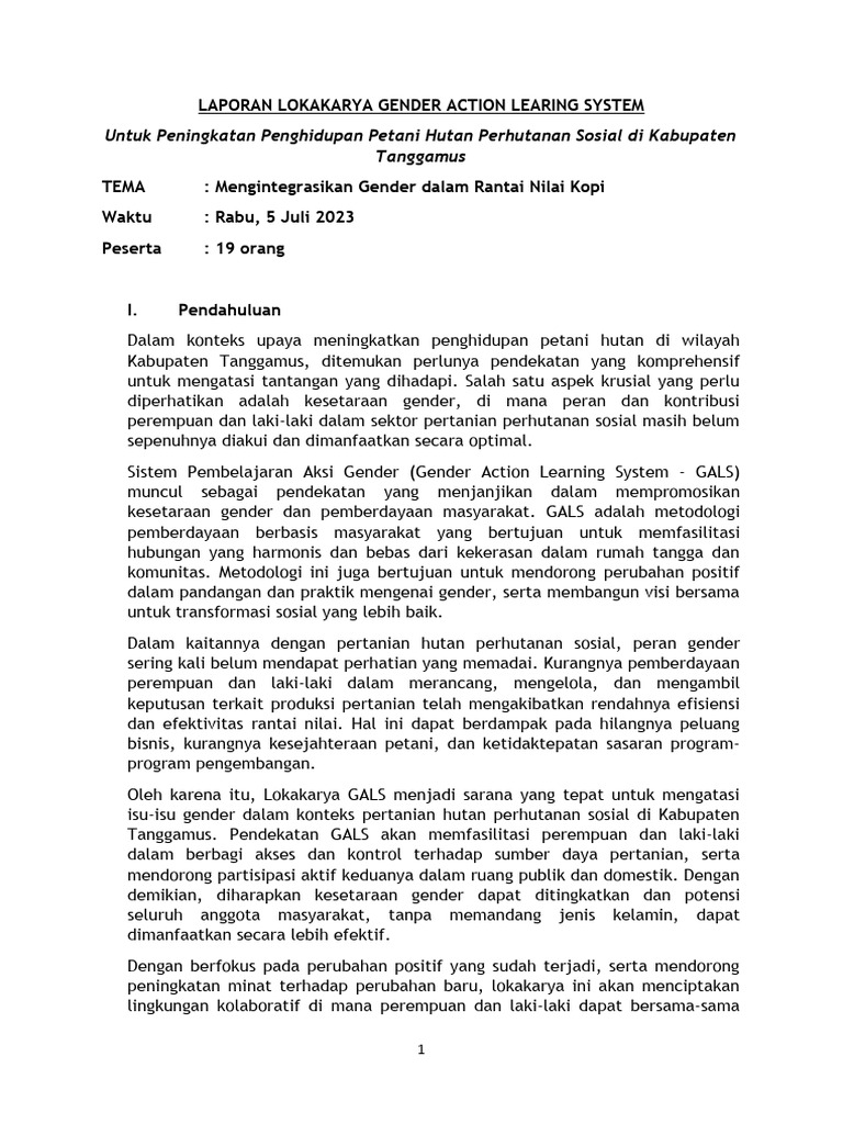 MENGINTEGRASIKAN GENDER ACTION LEARNING SYSTEM - Reviewed 2 | PDF ...