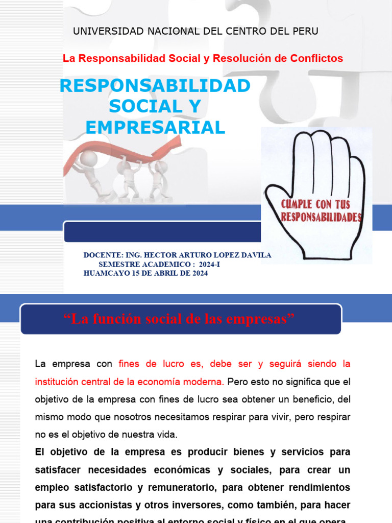 La Responsabilidad Social Empresarial | PDF | Business | Responsabilidad social corporativa