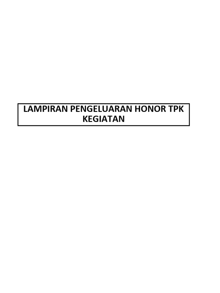 6c. TANDA TERIMA UPAH TIM PELAKSANA KEGIATAN (TPK) | PDF