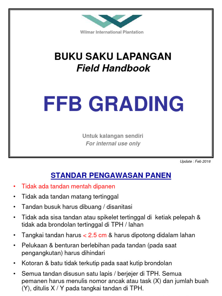 Standar Grading FFB di Wilmar | PDF