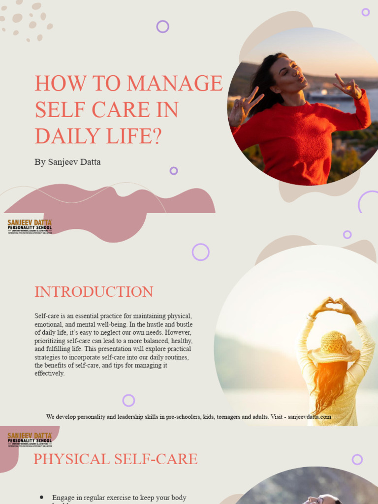 How to Manage Self Care in Daily Life? | Download Free PDF ...