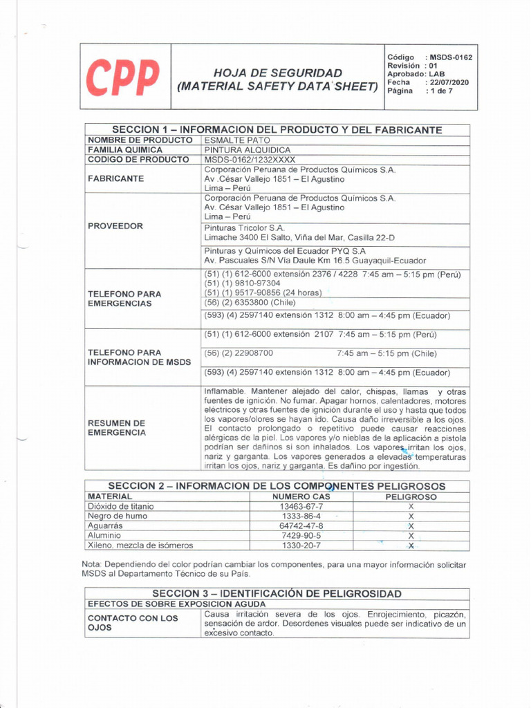 Esmalte Pato (CPP) | PDF