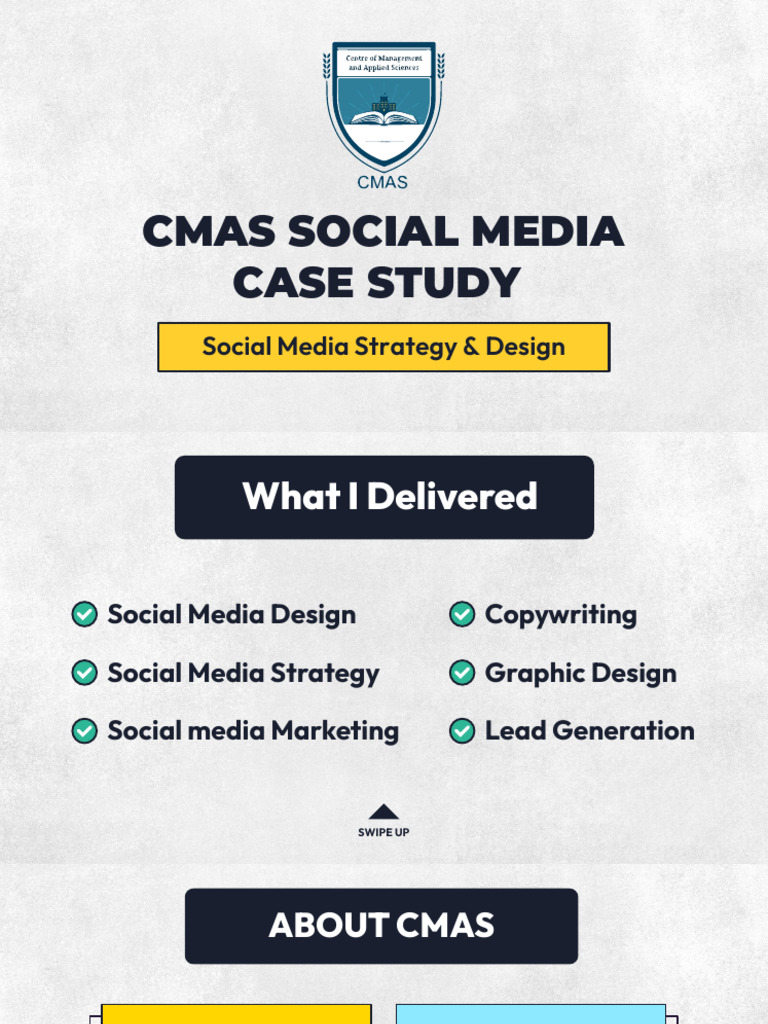 CMAS Social Media Strategy & Design | PDF | Popular Culture & Media Studies | Social Media