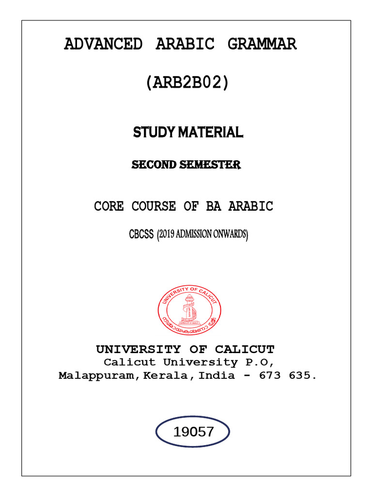 Advanced Arabic Grammar_0 | PDF