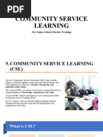 Community Service Learning in Schools | PDF | Learning | Schools