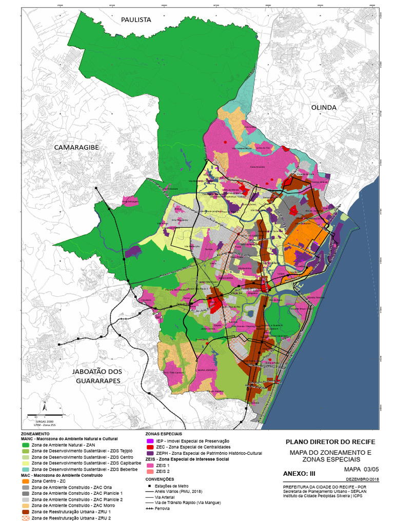 Anexo - Iii - Mapa Do Zoneamento e Zonas Especiais - 2019 | PDF