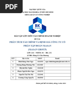 NHÓM 1- PHÂN TÍCH BCTC CÔNG TY CỔ PHẦN TẬP ĐOÀN MASAN | PDF