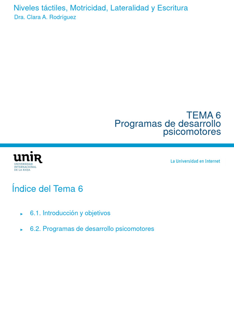 Tema 6 | PDF | Aprendizaje | Ciencia cognitiva