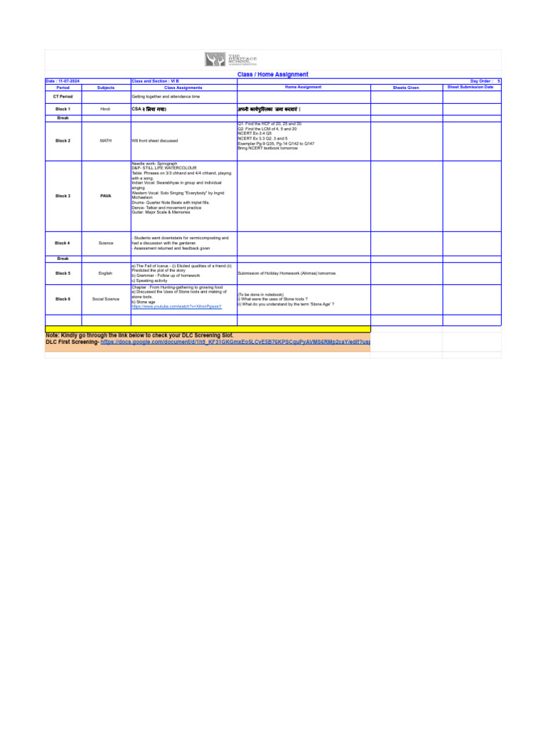 CW HW VI B 202425 Day 5 11724 | PDF