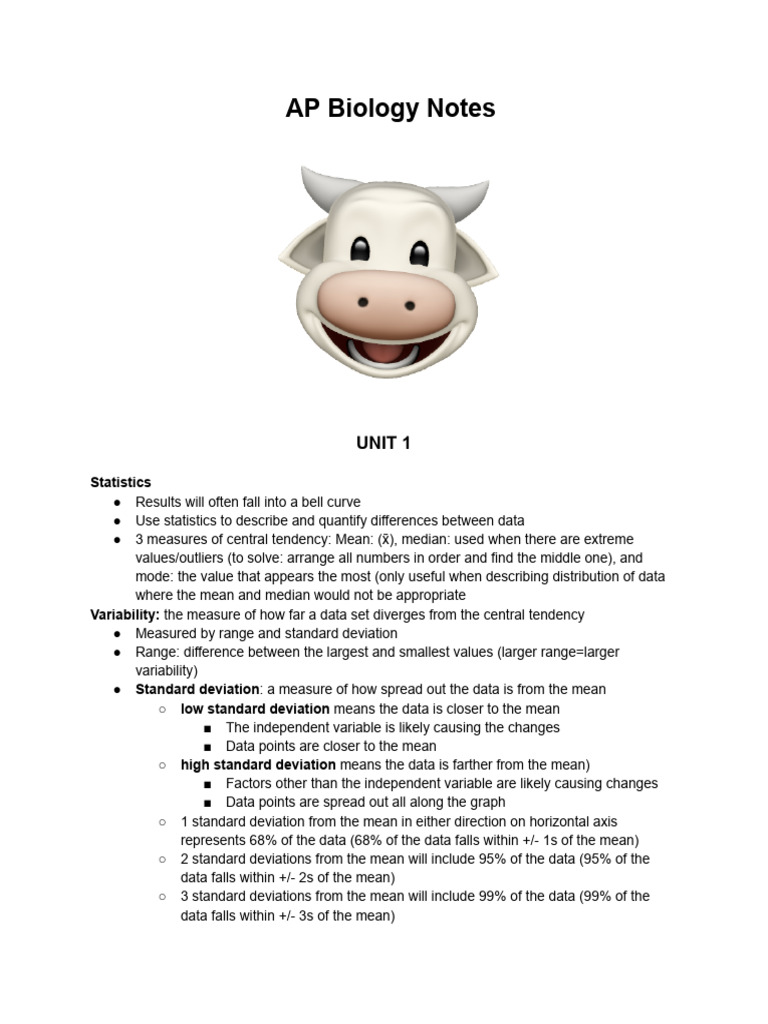 AP Bio Notes | PDF | Meiosis | Dominance (Genetics)