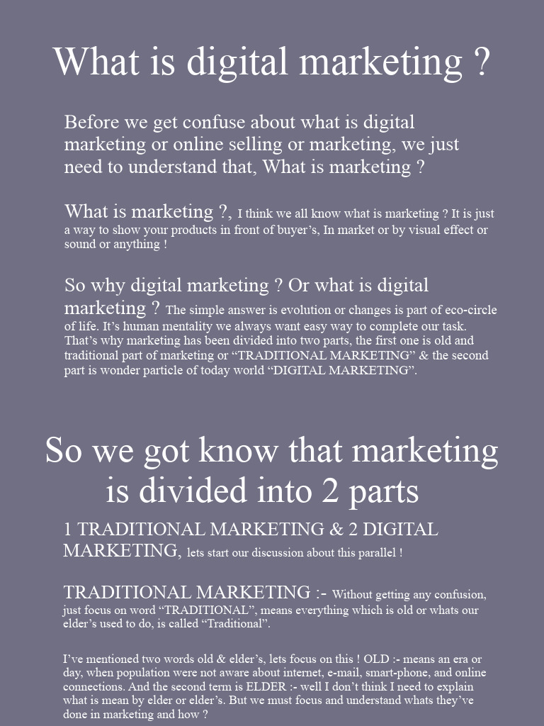 What is digital marketing | PDF | Marketing | Digital Marketing