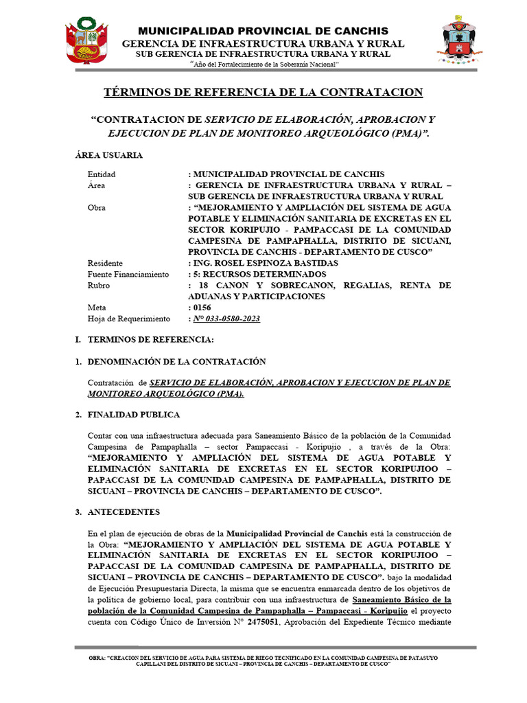 12.4.4 TDR 2023 Koripujio Pma | PDF | Arqueología