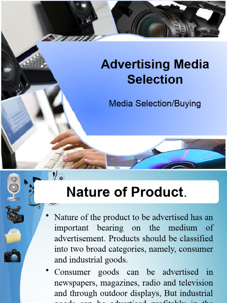 Advertising Media Selection | PDF | Advertising | Mass Media