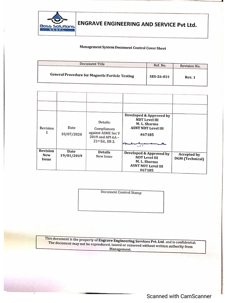MT Procedure | PDF | Nondestructive Testing | Welding