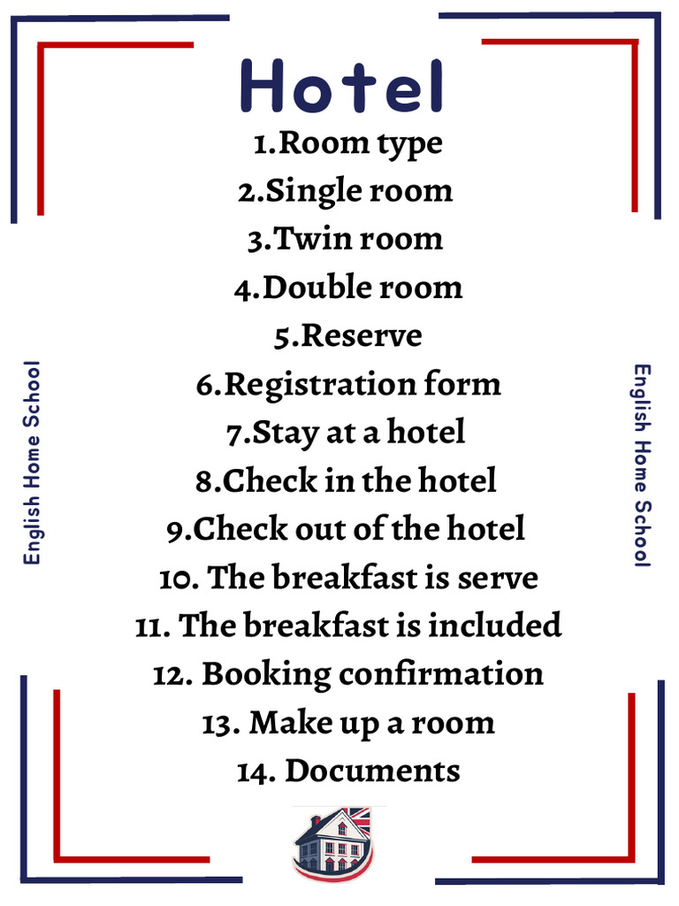 English Home School Hotel Guide | PDF
