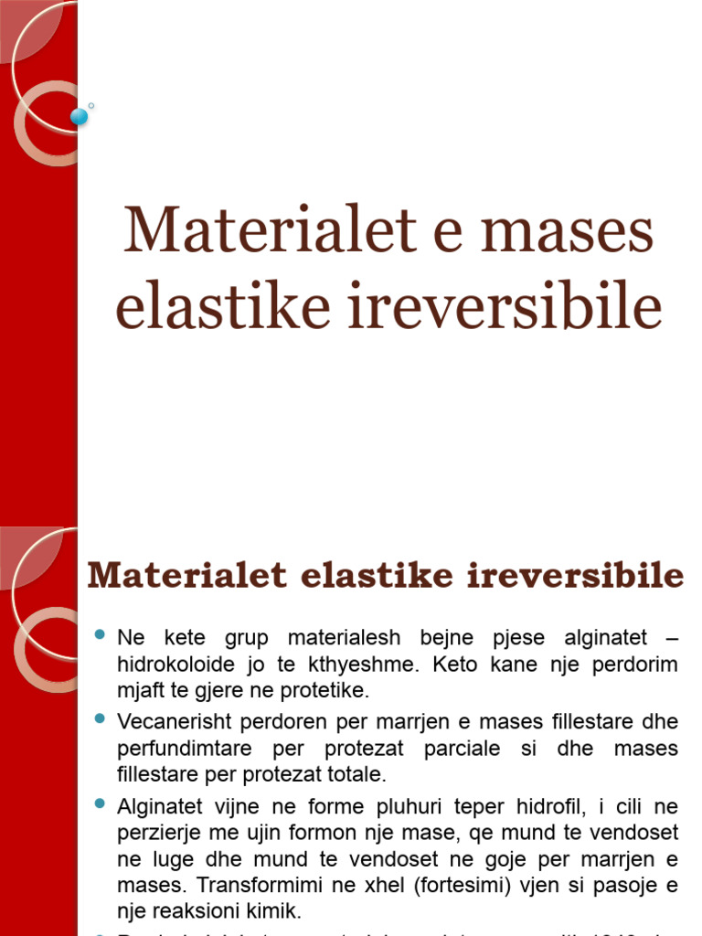Materialet Dentare - Leksioni 4 | PDF