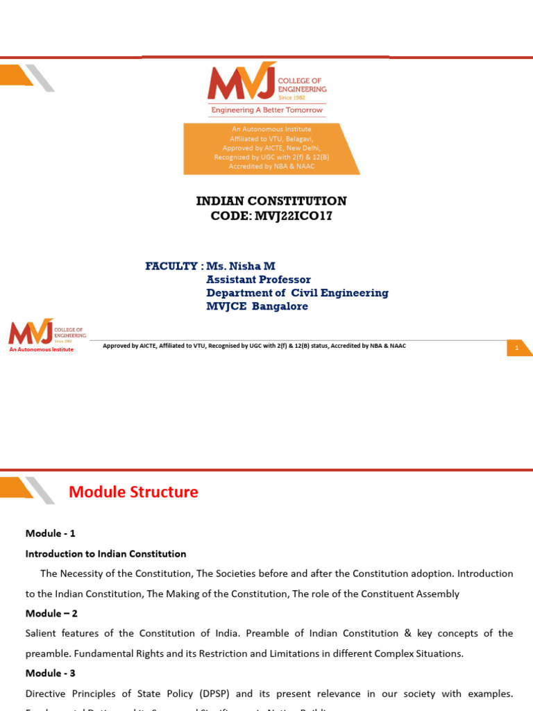 221C017 Module 1 | PDF | Constitution | Government