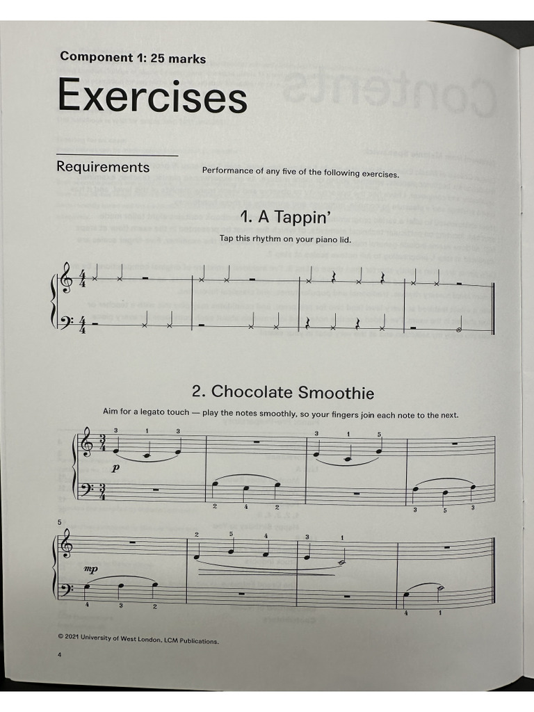 Pre Prep Piano LCM Grade Book | PDF