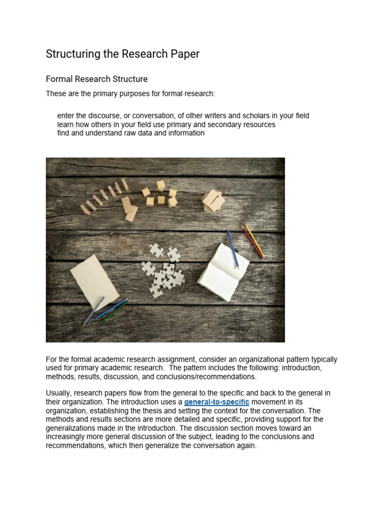 Structuring the Research Paper(Part 1) | PDF