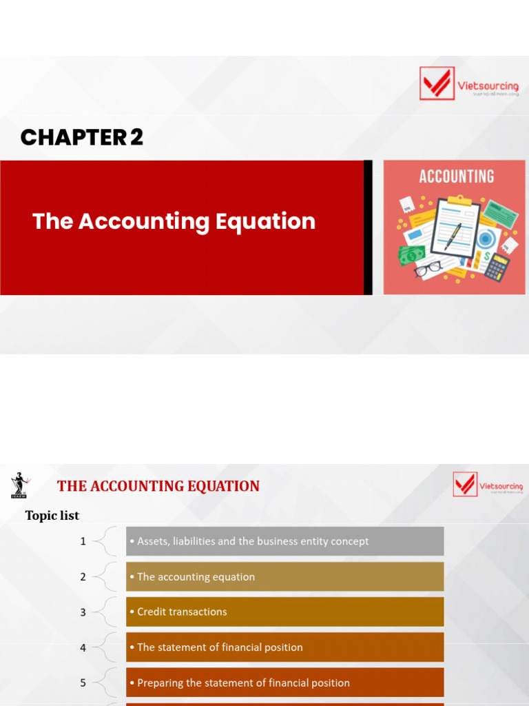 Chapter 2. The Accounting Equation | PDF | Debits And Credits | Expense