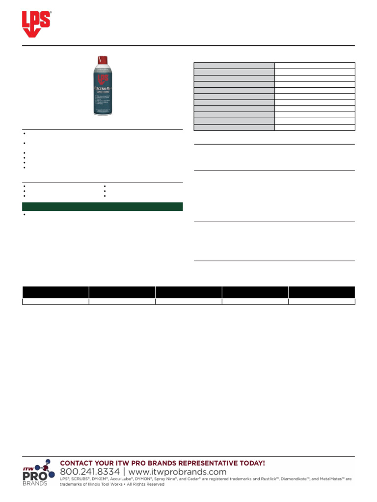 LPS Electra-X 2.0-ContactCleaner FT | PDF | Phases Of Matter | Chemical ...