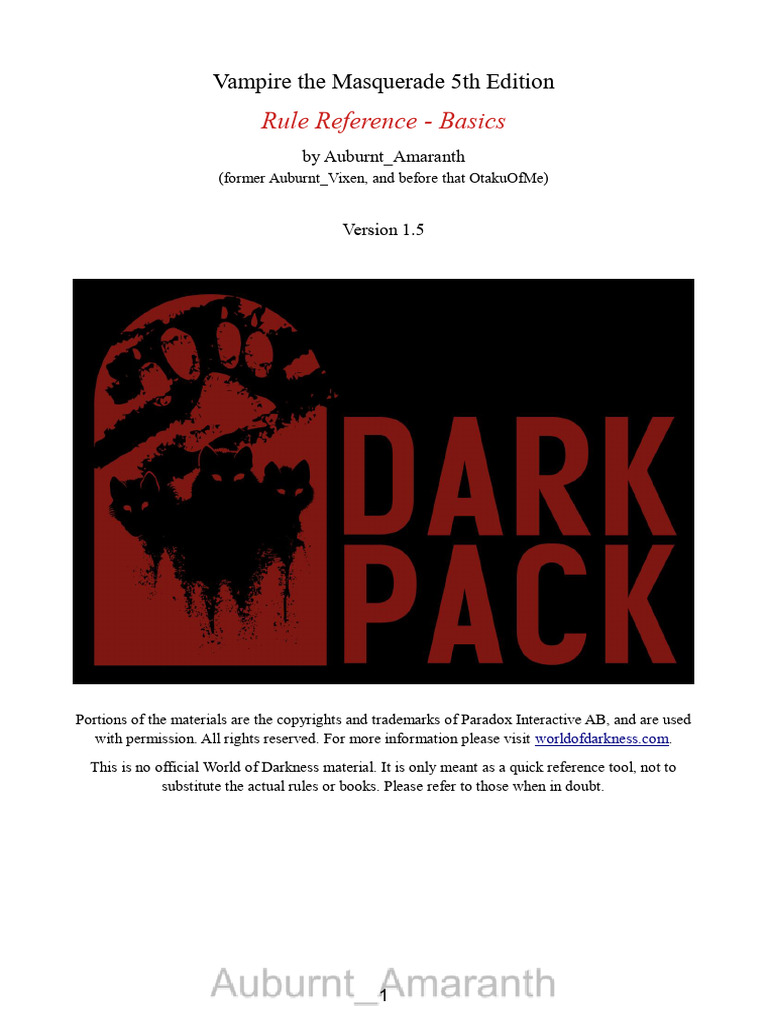 V5 Rule Reference - Basics | PDF