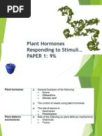 PLANT HORMONES Life Science Grade 12 | PDF | Plant Hormone | Auxin