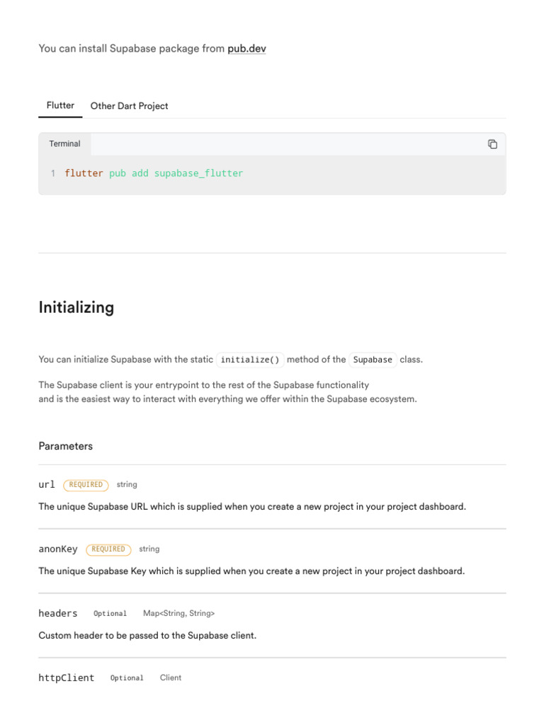 Supabase Dart Client Introduction Pdf Boolean Data Type Databases