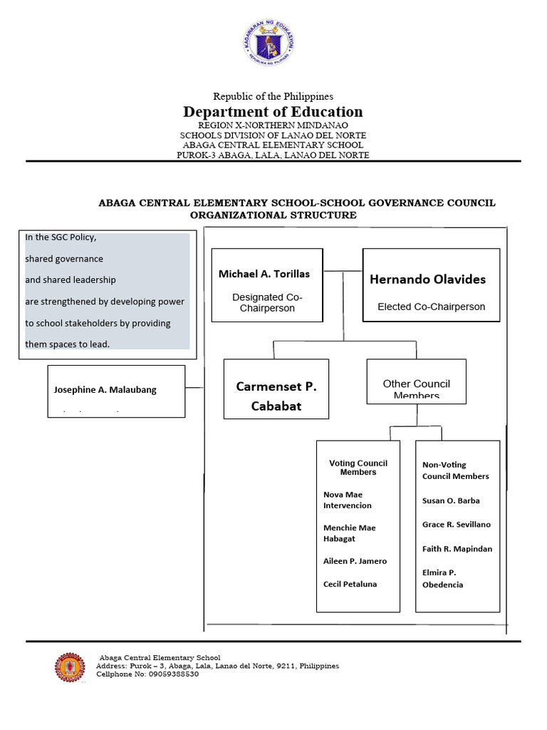 Sgc Organizational Chart | PDF | Government | Governance