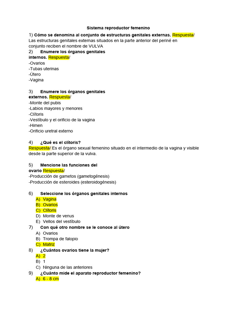 Preguntas de Exposiciones | PDF | Corazón | Ovario