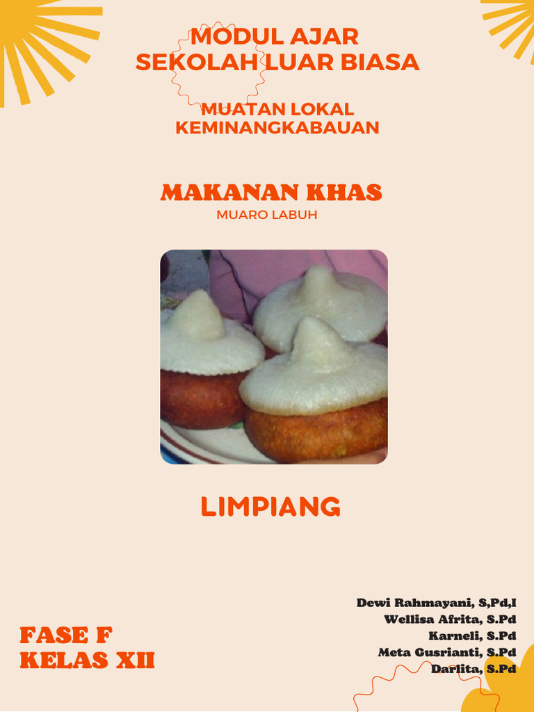 Modul Ajar Makanan Khas FASE F | PDF
