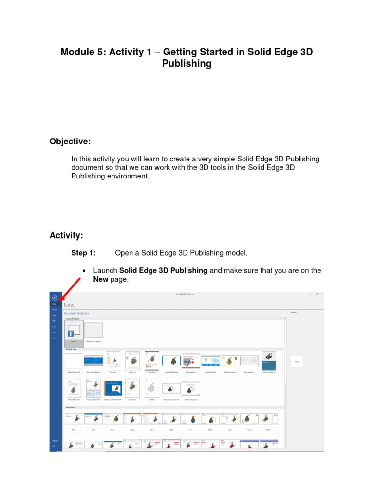 TechPubs Module 5 Activity1 | PDF | 3 D Computer Graphics | Double Click