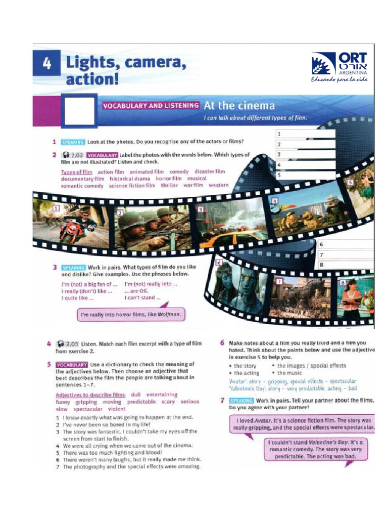Movies Worksheet | PDF