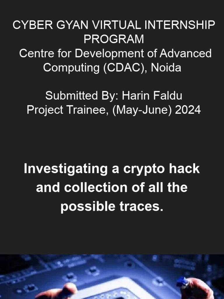 Investigation of Crypto Attack and Collection of Every Possible Traces | PDF | Cryptocurrency ...